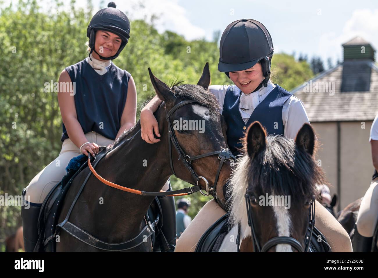 Hawick, Scottish Borders, Scotland, UK. 11th May 2024. Horse riders ...
