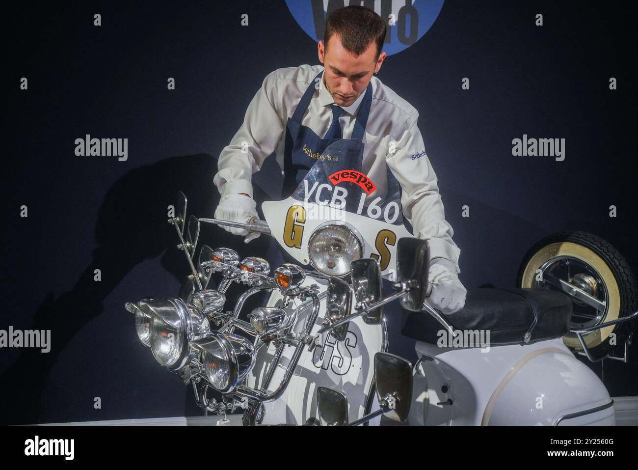 London, UK. 9 September 2024. The Who, A Vespa 1964 GS "Ace Face ...