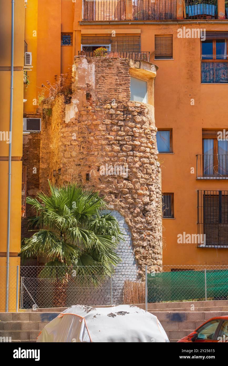 Valencia, Spain. May 15, 2024. Defense tower, a structure that remains ...
