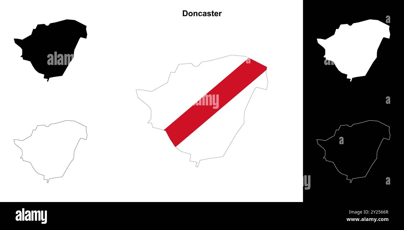 Blank doncaster map hi-res stock photography and images - Alamy