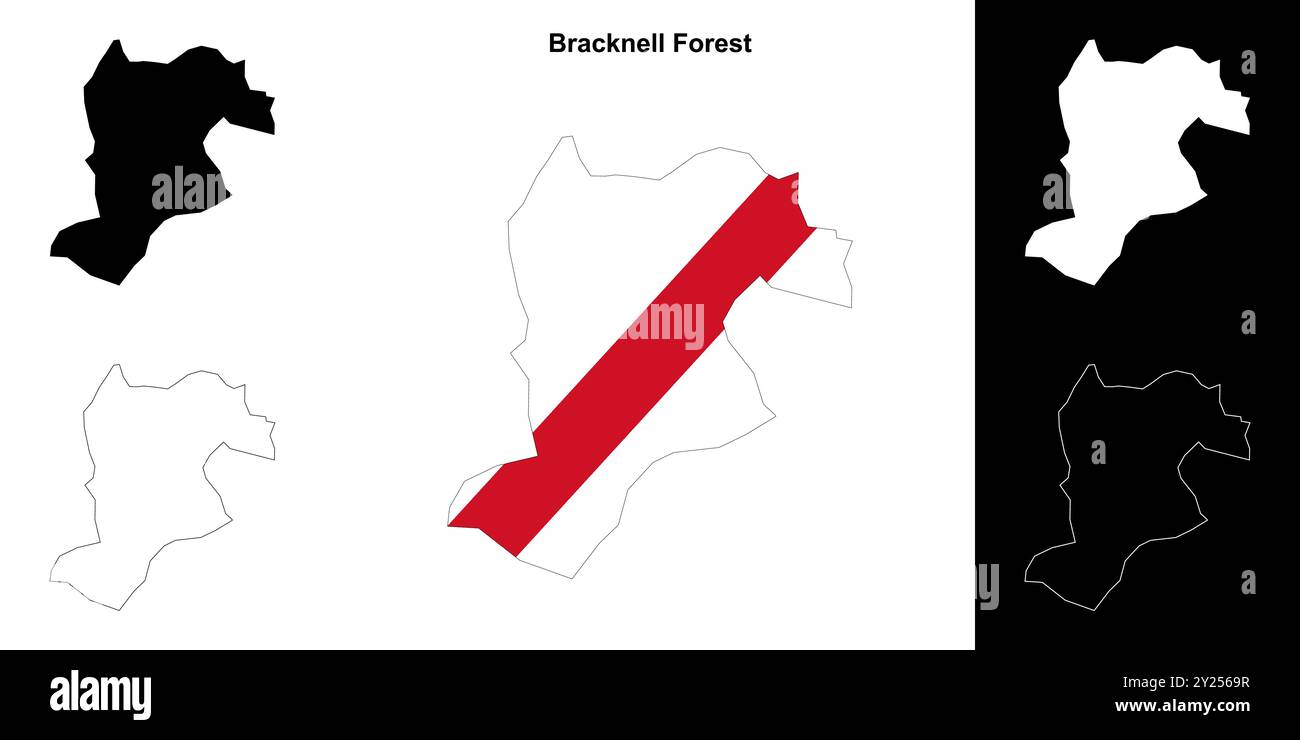 Map of bracknell forest hi-res stock photography and images - Alamy