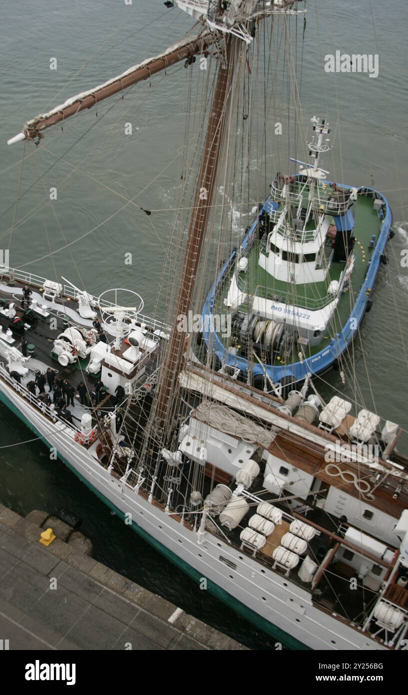 Training Ship "Juan Sebastián de Elcano" (A-71). The ship’s hull is ...