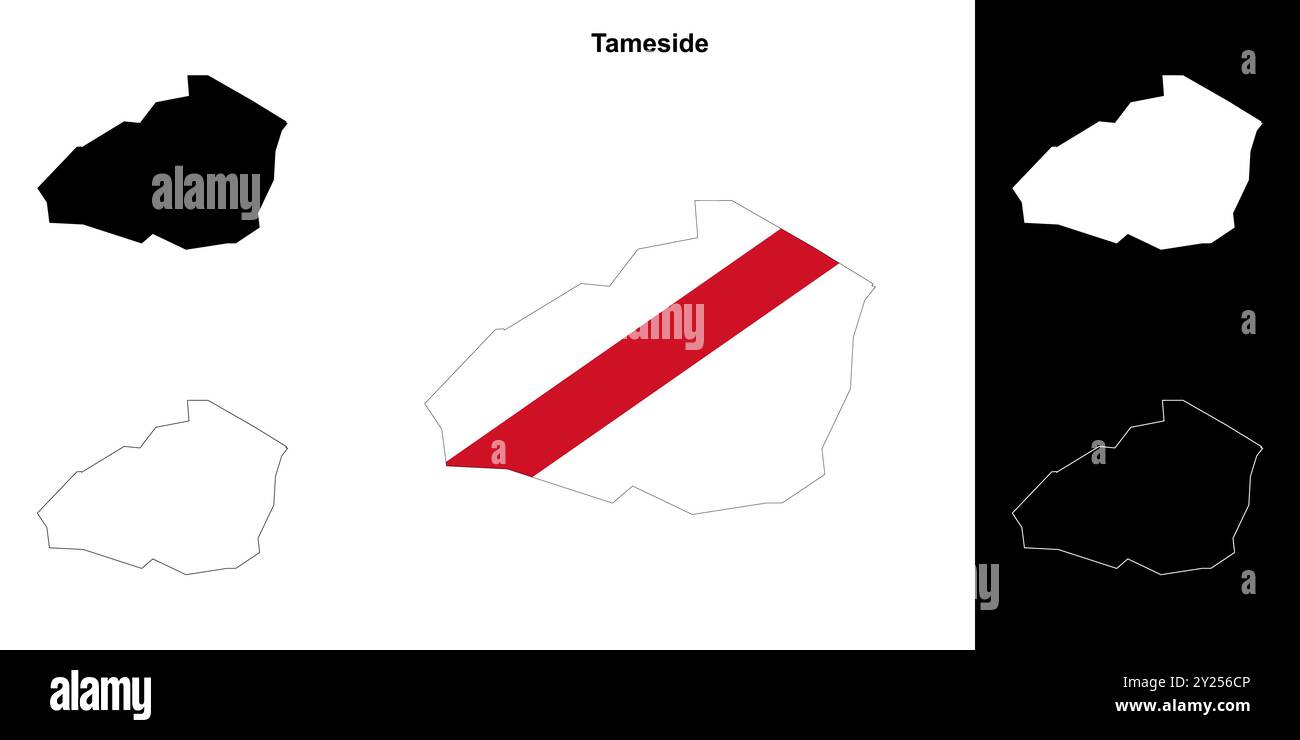 Tameside map hi-res stock photography and images - Alamy