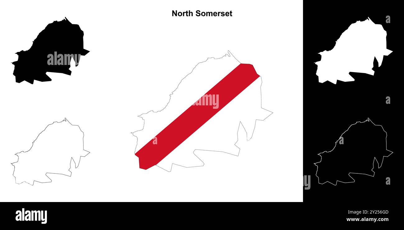 Map of north somerset hi-res stock photography and images - Alamy