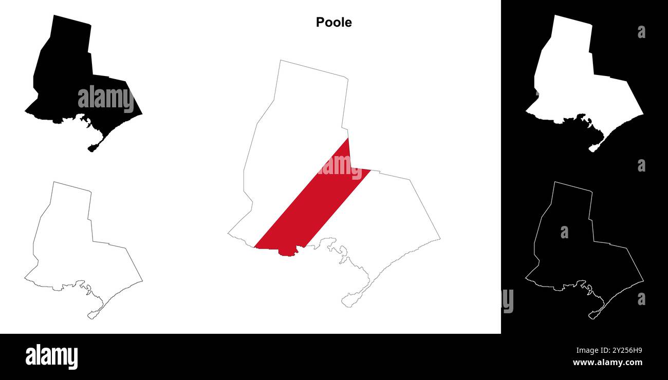 Map of poole hi-res stock photography and images - Alamy