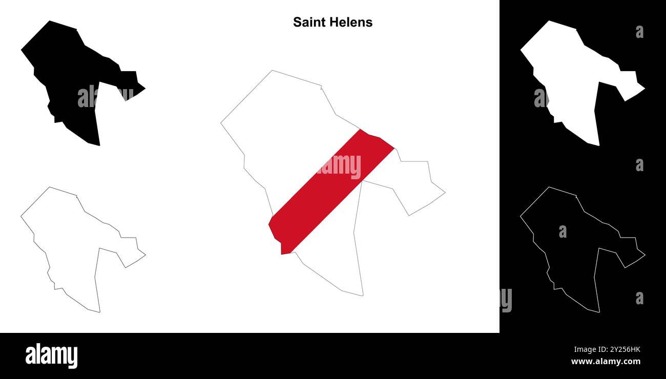 Blank saint helens map hi-res stock photography and images - Alamy