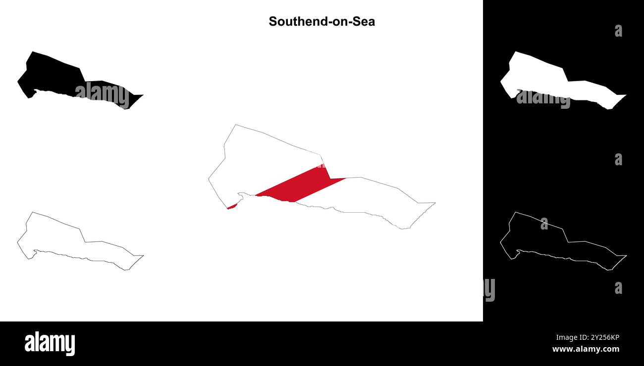 Map of southend hi-res stock photography and images - Alamy