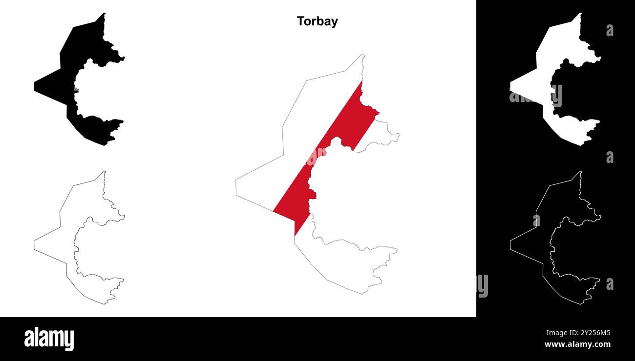 Blank torbay map hi-res stock photography and images - Alamy
