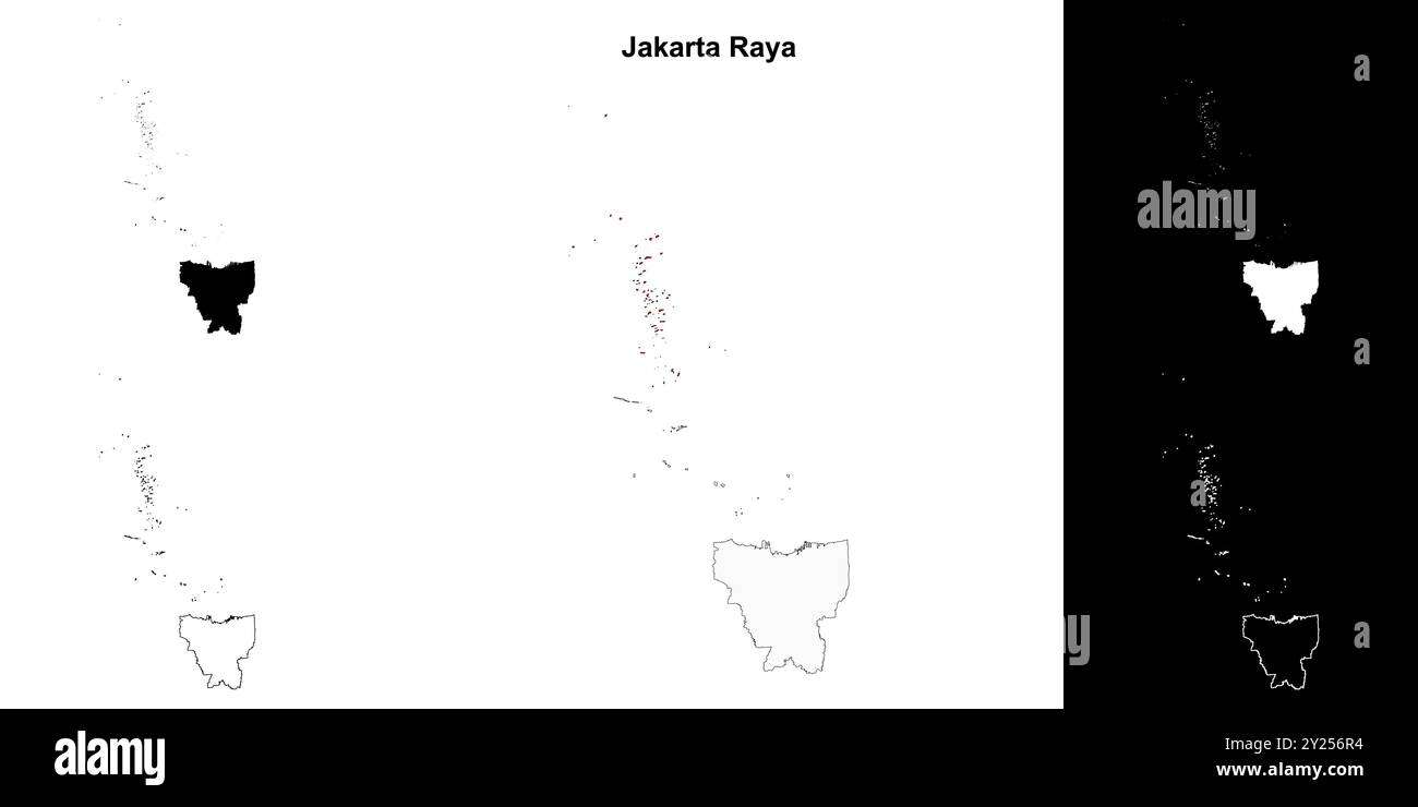 Blank jakarta raya map hi-res stock photography and images - Alamy