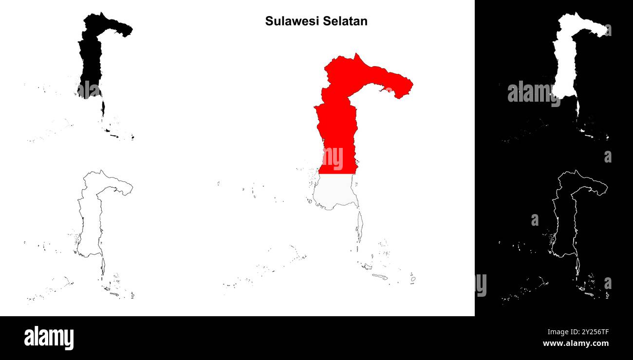 Map of sulawesi selatan hi-res stock photography and images - Alamy