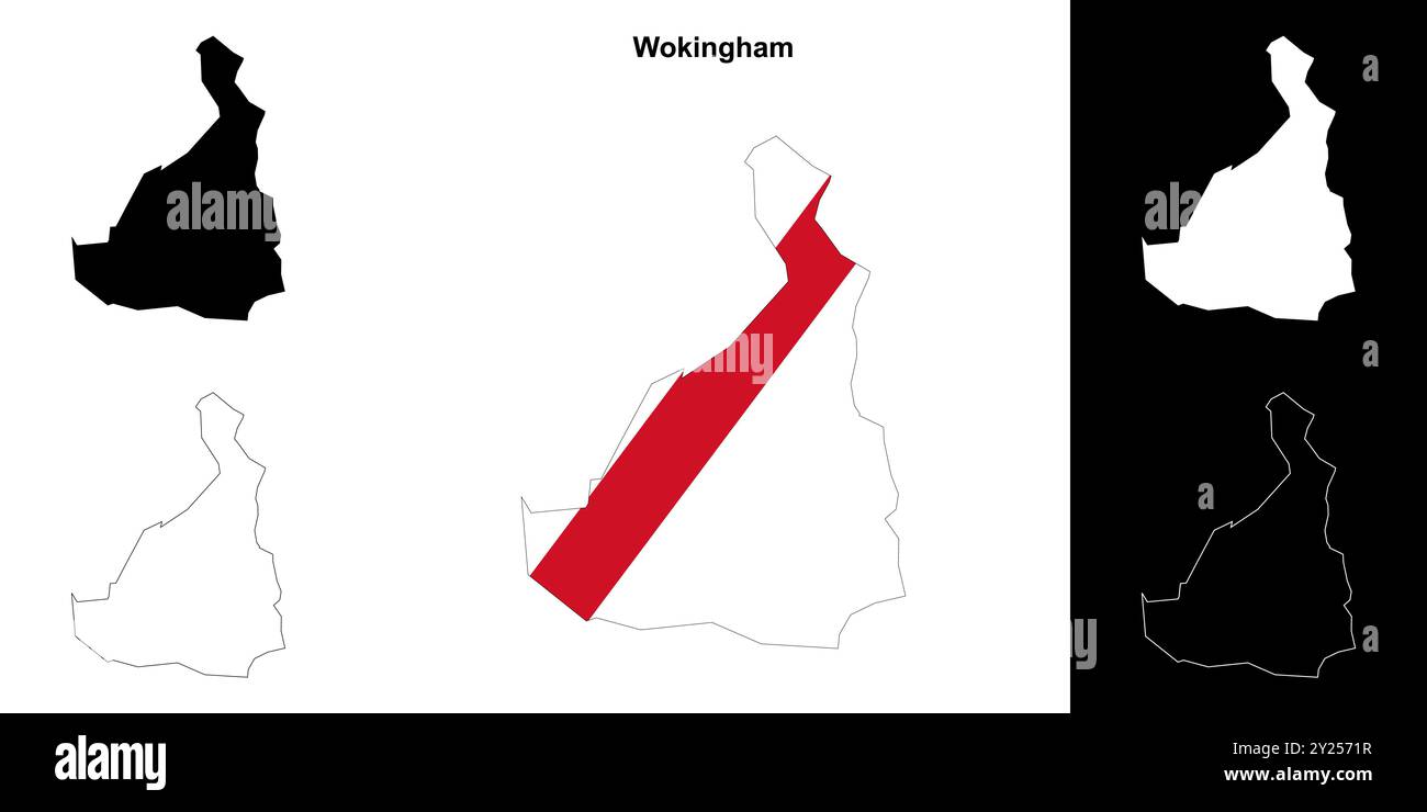 Wokingham map hi-res stock photography and images - Alamy