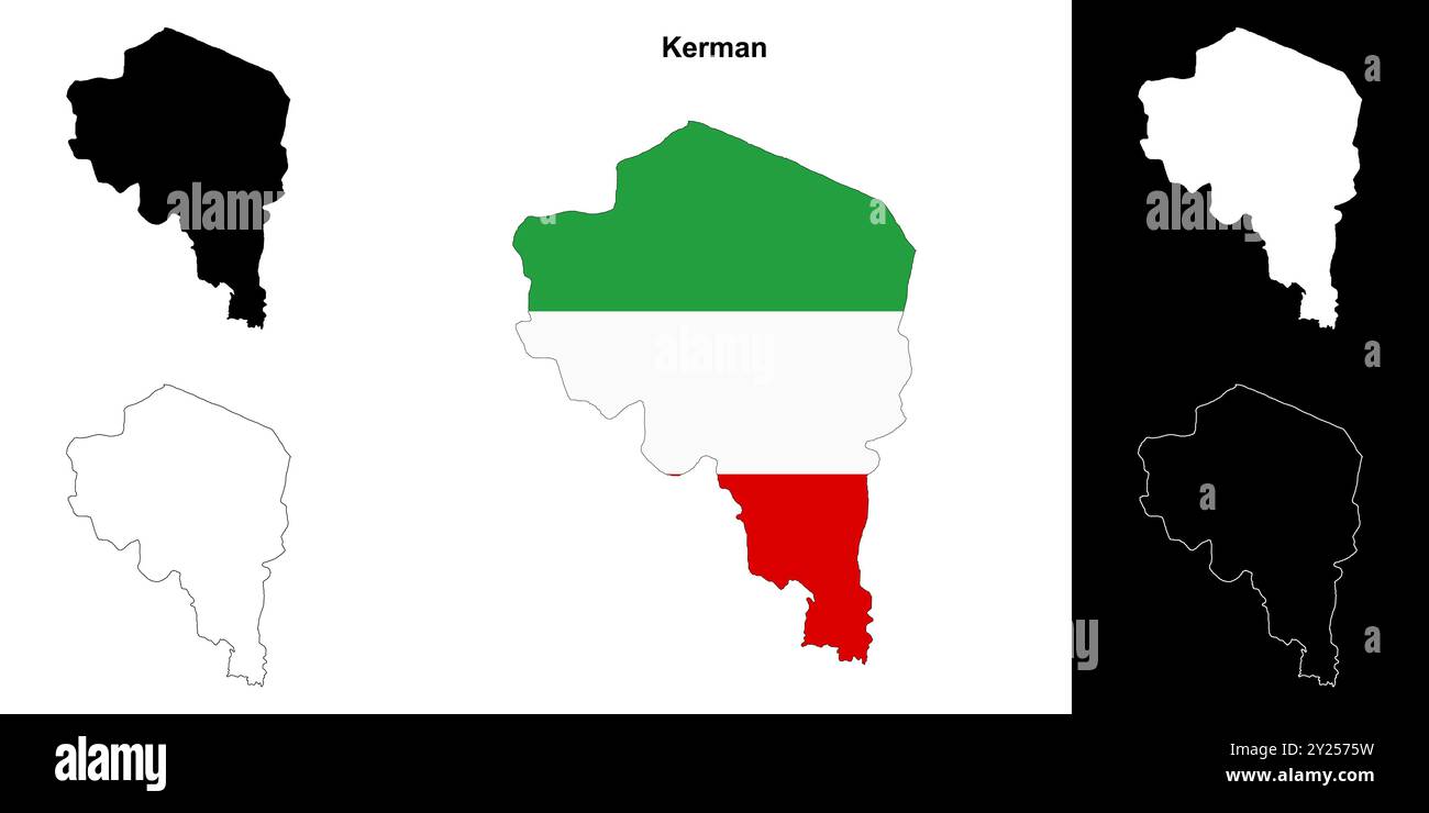 Map of kerman hi-res stock photography and images - Alamy