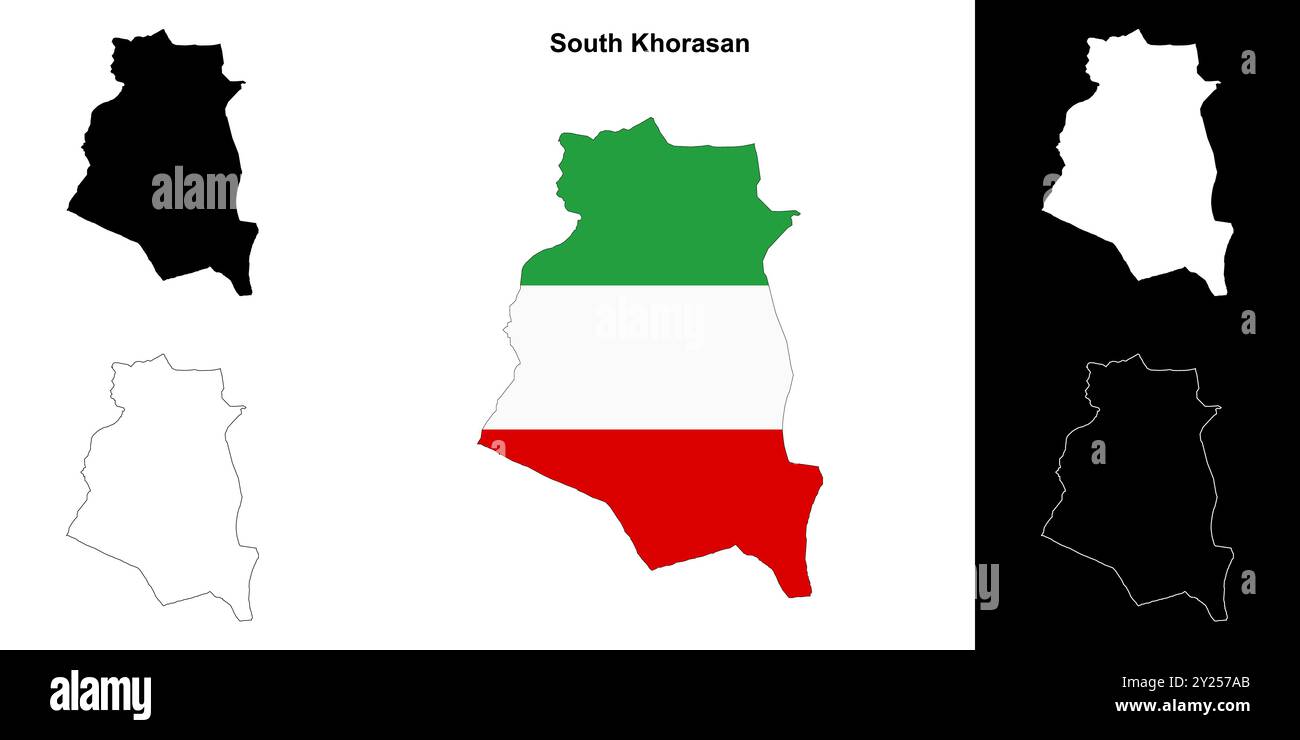 South khorasan eps map hi-res stock photography and images - Alamy
