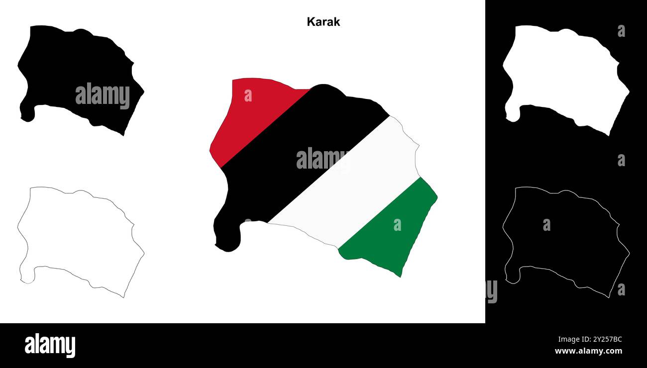 Blank karak map hi-res stock photography and images - Alamy