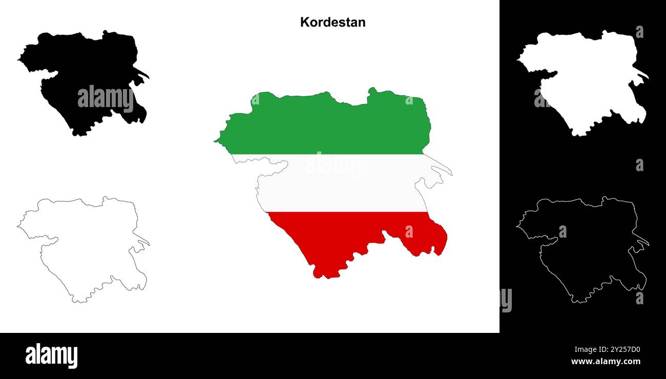 Map of kordestan hi-res stock photography and images - Alamy