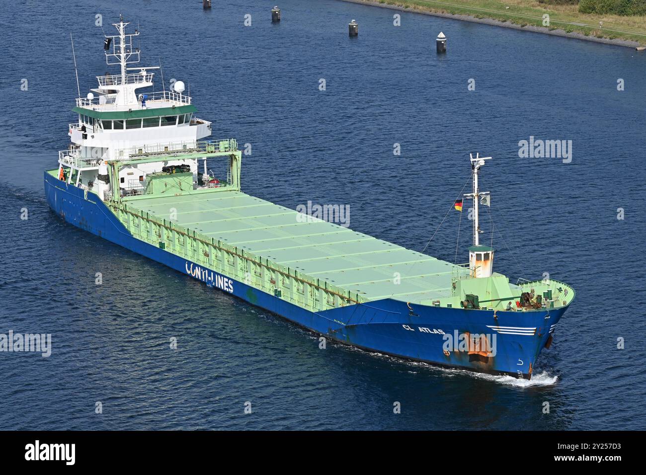General Cargo Ship CL ATLAS at the Kiel Canal Stock Photo - Alamy