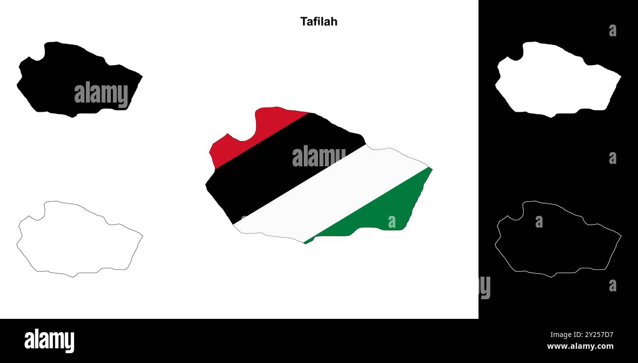 Blank tafilah map hi-res stock photography and images - Alamy