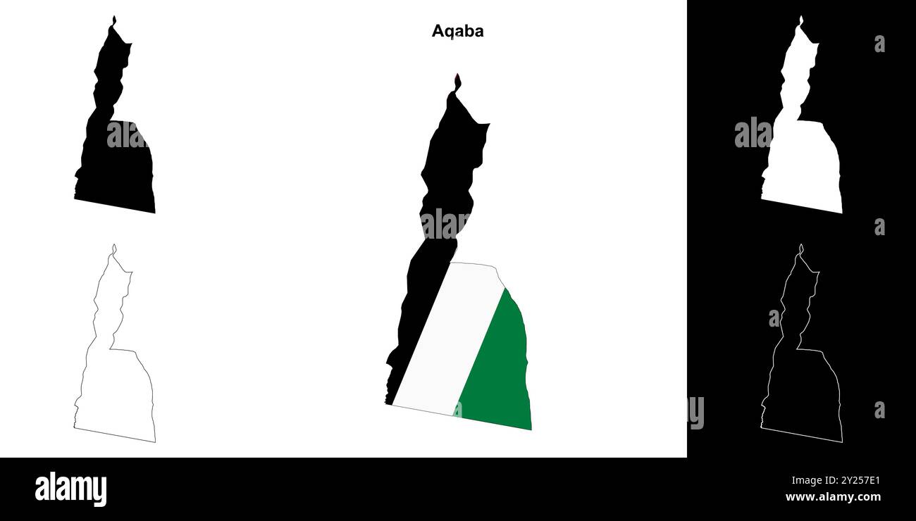 Map of aqaba hi-res stock photography and images - Alamy