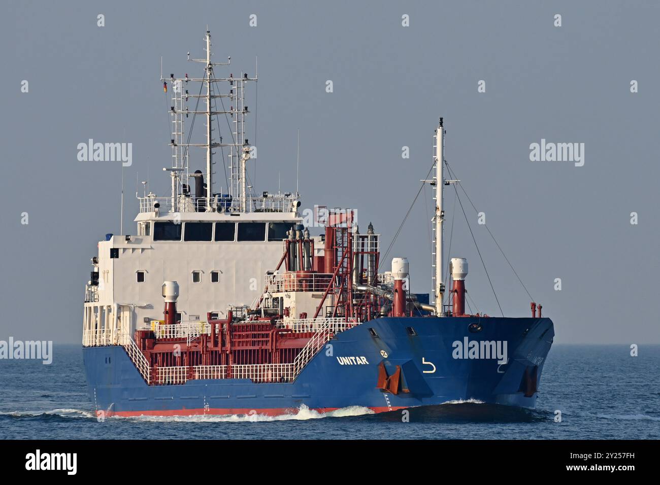 Asphalt / Bitumen Tanker UNITAR at the Kiel Fjord Stock Photo - Alamy