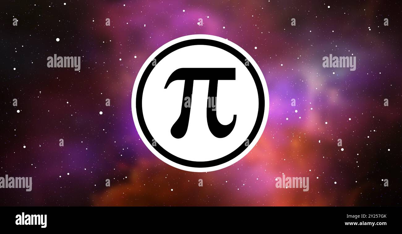 Pi day. Science Space Illustration. Infinitely concept Stock Vector ...
