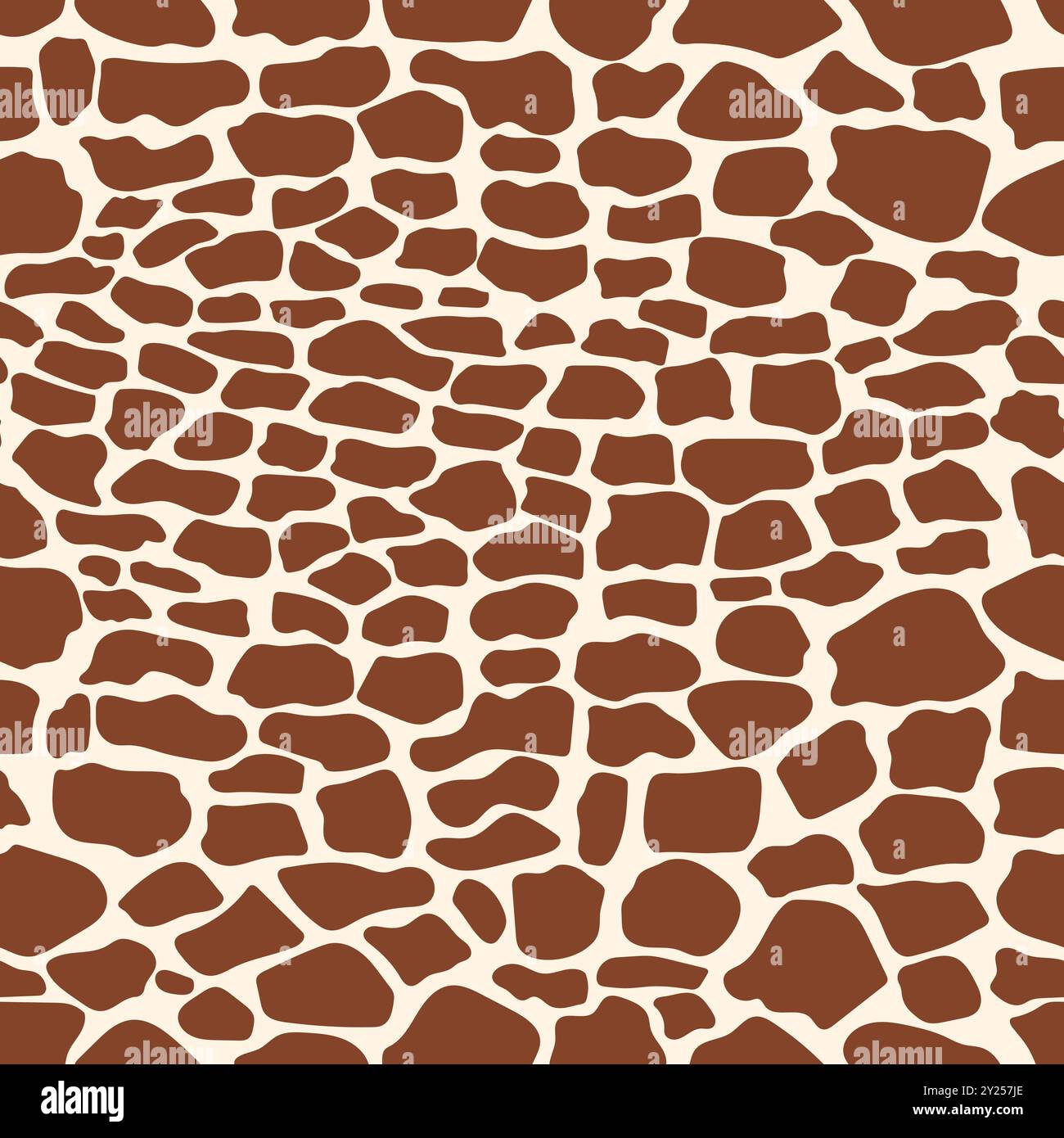 Giraffe skin vector seamless pattern. Abstract decorative animal print ...