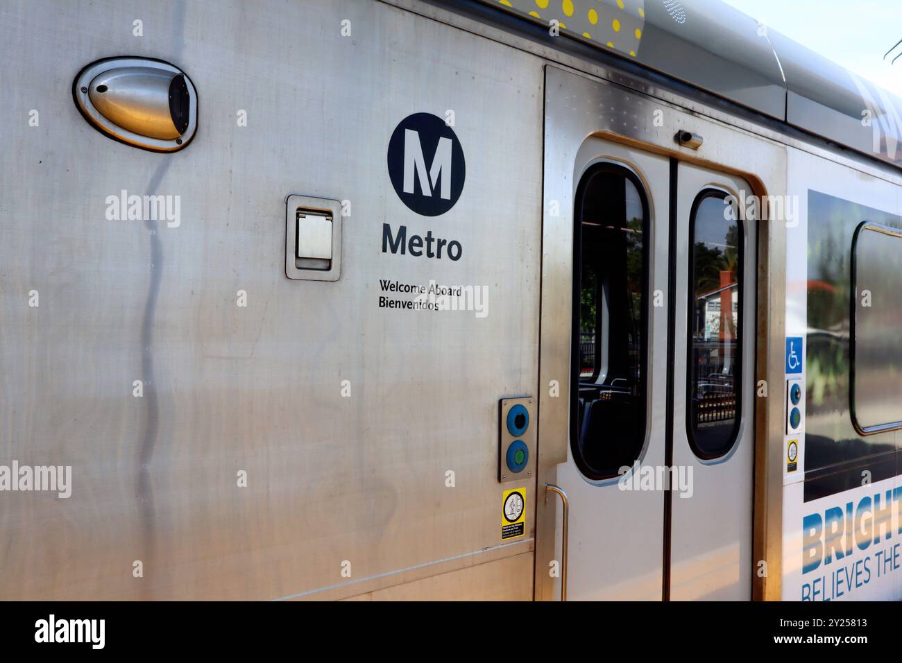 Los Angeles Metro Train Stock Photo - Alamy