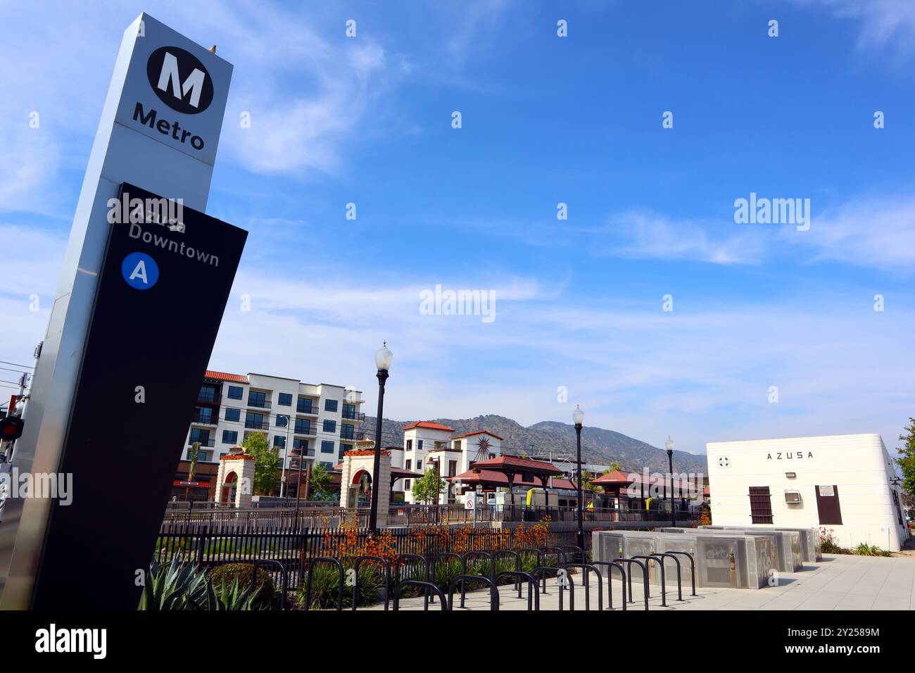 Azusa (Los Angeles County), California: Azusa Downtown Metro Rail A ...