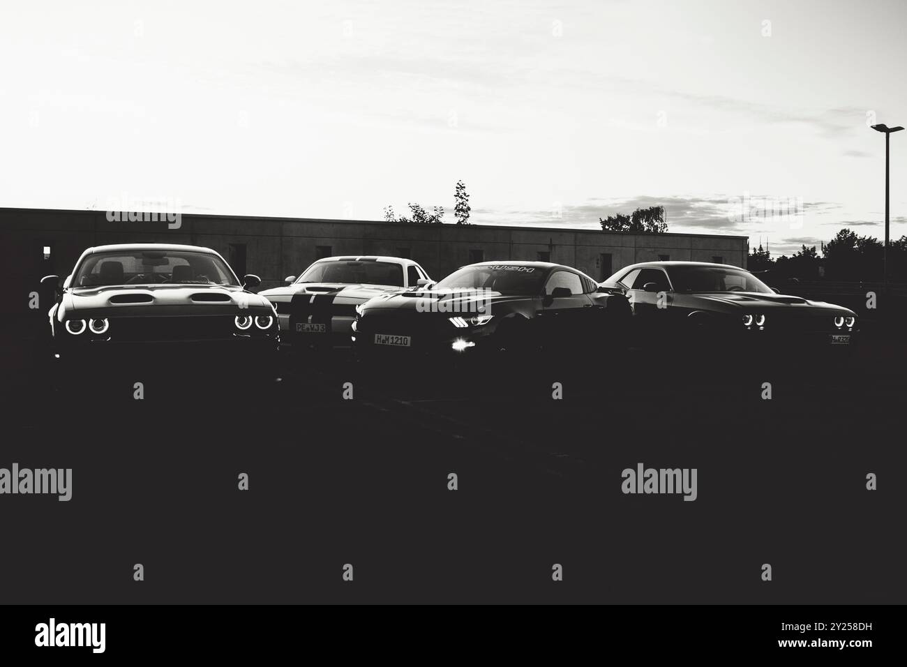 American Muscle Car Group Stock Photo - Alamy