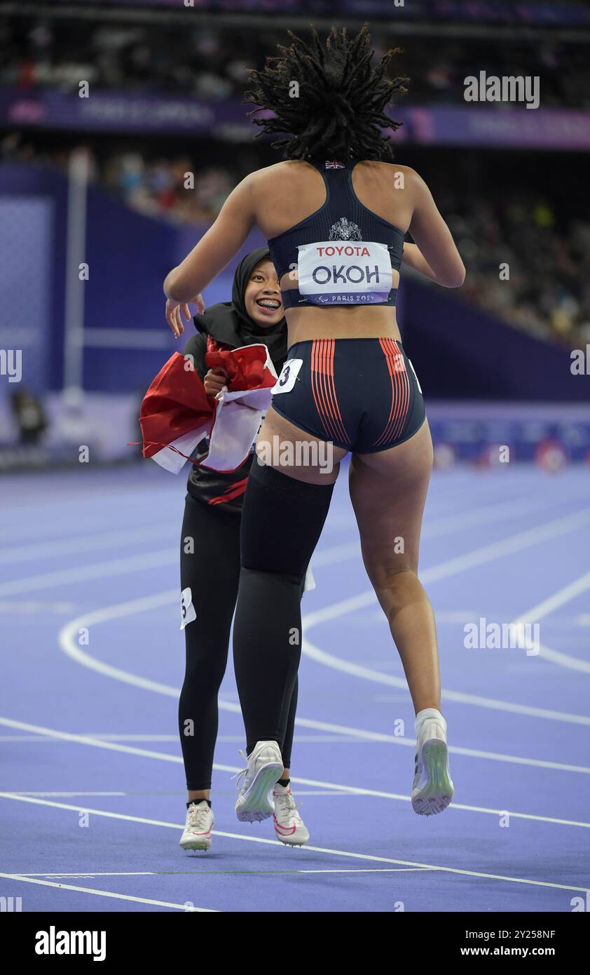 Karisma Evi Tiarani of Indonesia and Ndidikama Okoh of Great Britain ...