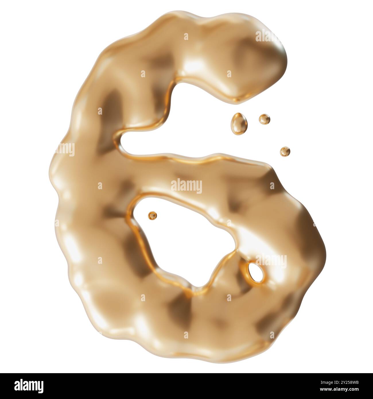 Number 6 gold hi-res stock photography and images - Alamy
