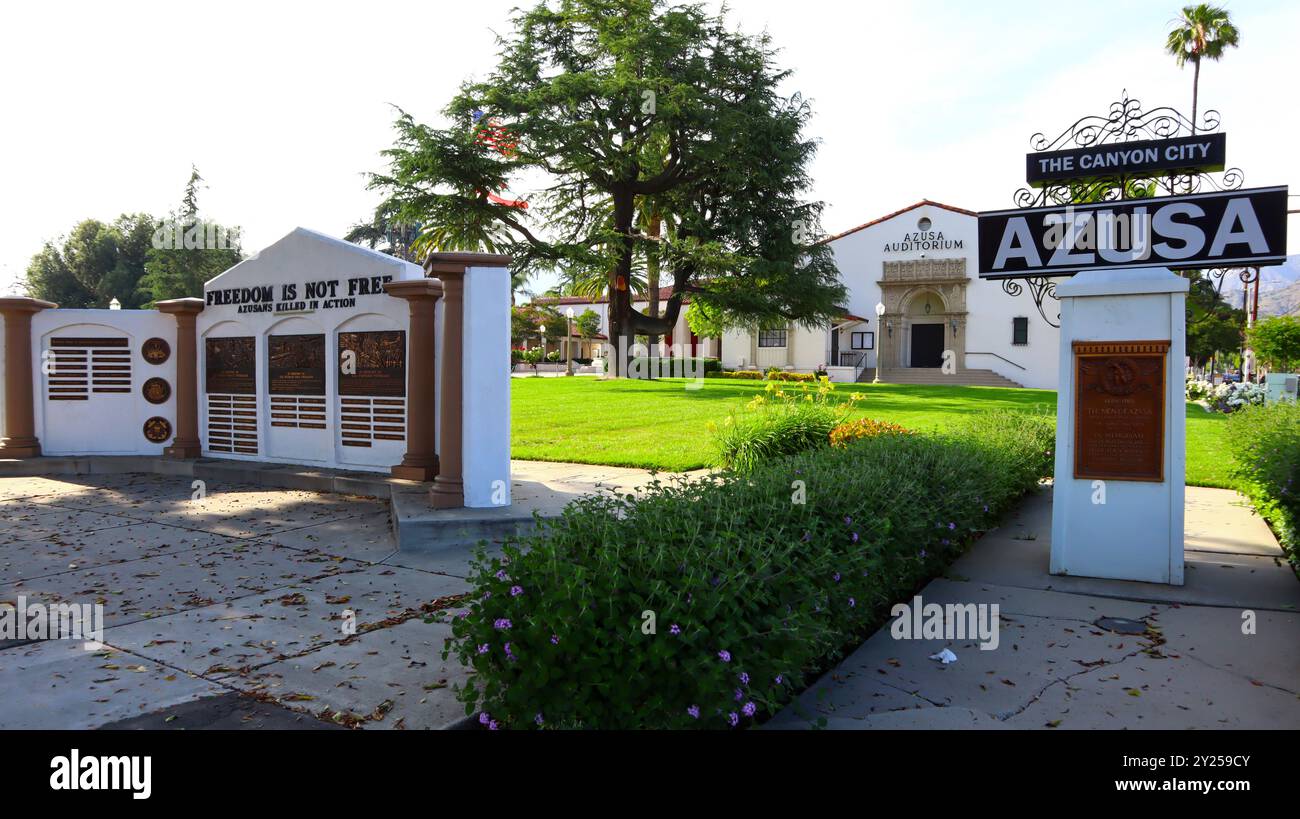 Azusa (Los Angeles County), California: City of Azusa, Monument to the ...