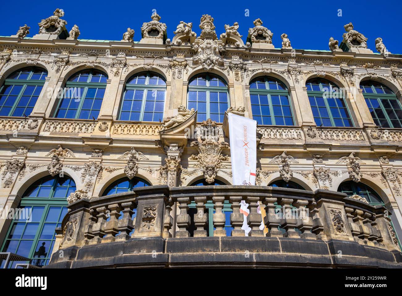The Zwinger palace complex with gardens, one of the most important ...