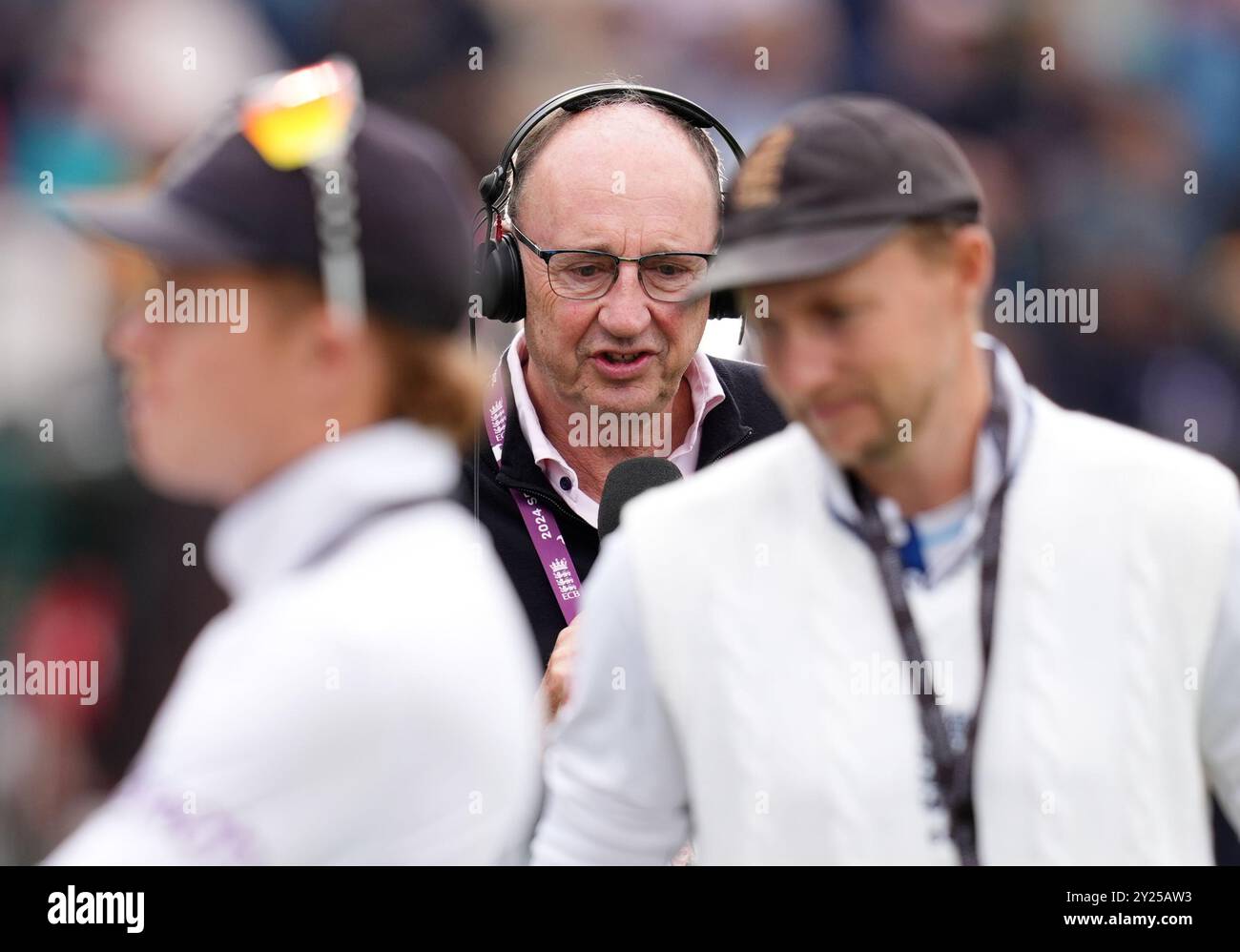 BBC commentator Jonathan Agnew after day four of the Third Rothesay Men ...