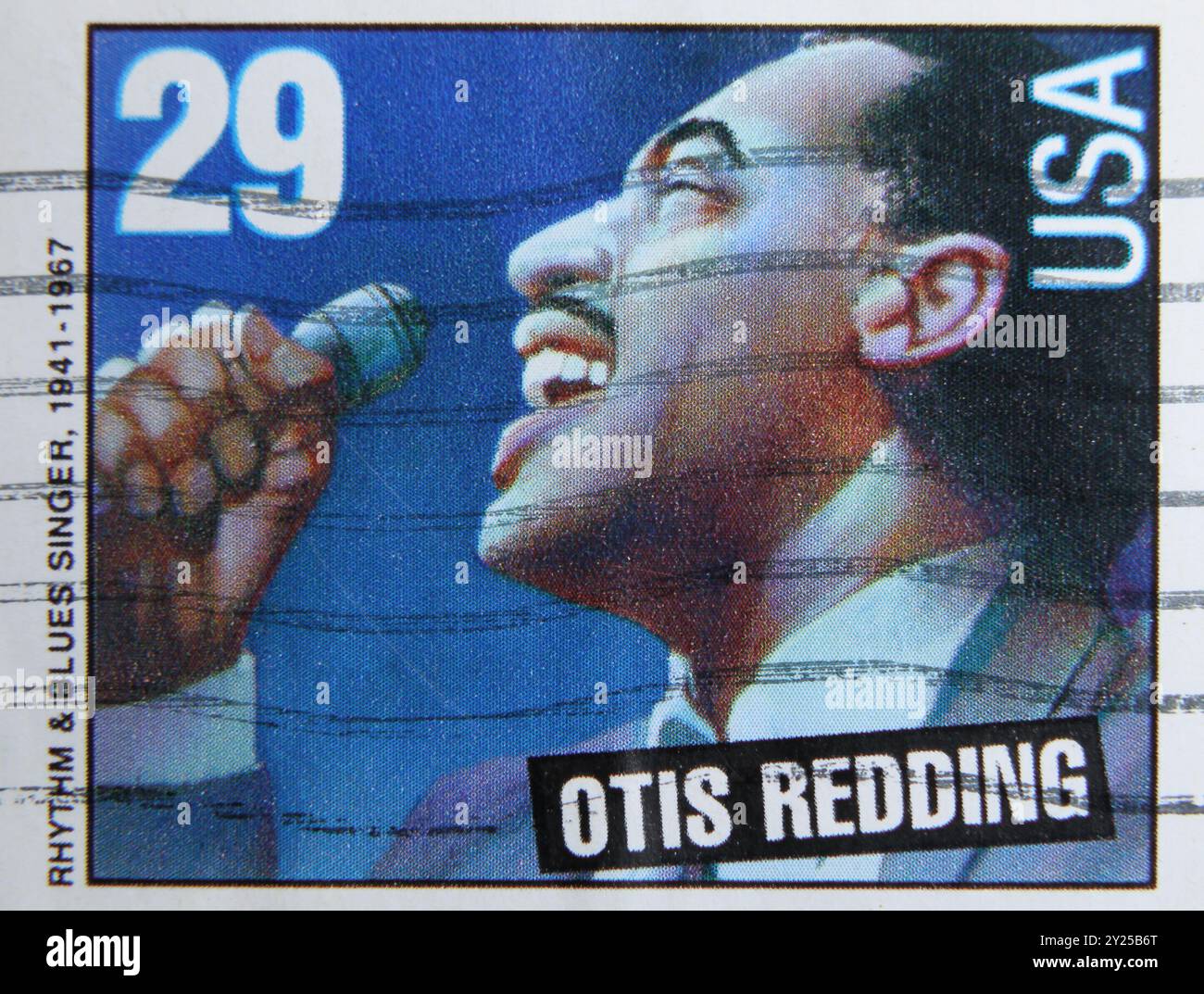 ISTANBUL, TURKEY - JANUARY 24, 2021: United States stamp shows Otis ...