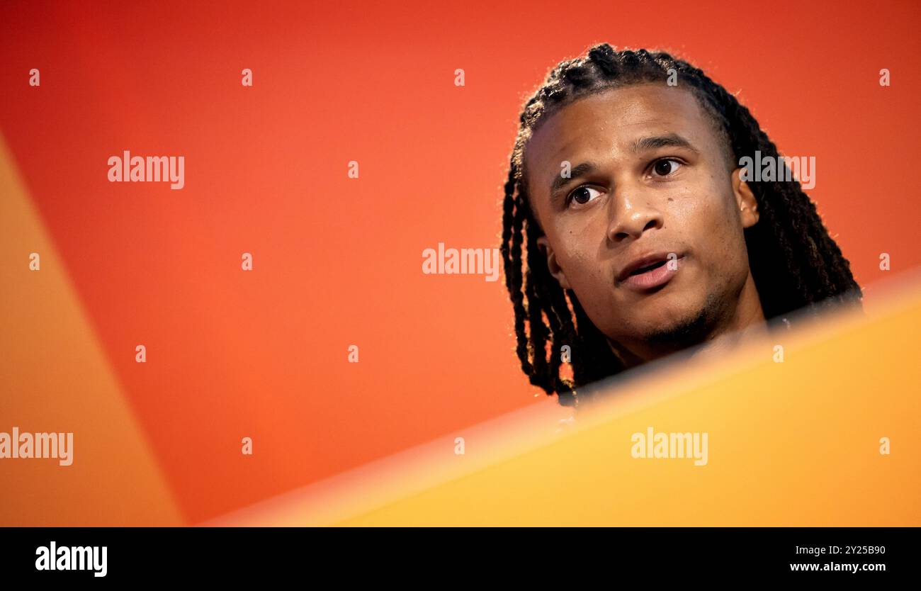 ZEIST - Nathan Ake during a press conference of the Dutch national team ...