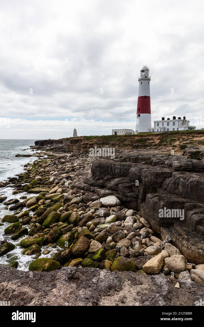 Rugged Dorset Coastline At Portland Bill Lighthouse Portland Bill is a ...