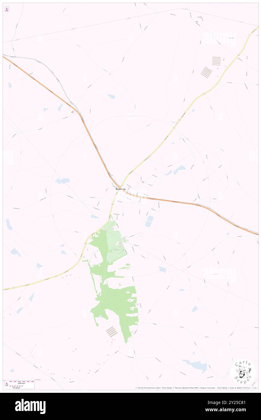 Bowman, Elbert County, US, United States, Georgia, N 34 12' 17'', S 83 ...