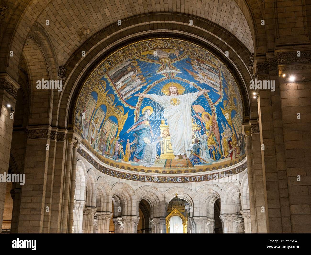 The triumph of the sacred heart of jesus mosaic hi-res stock ...