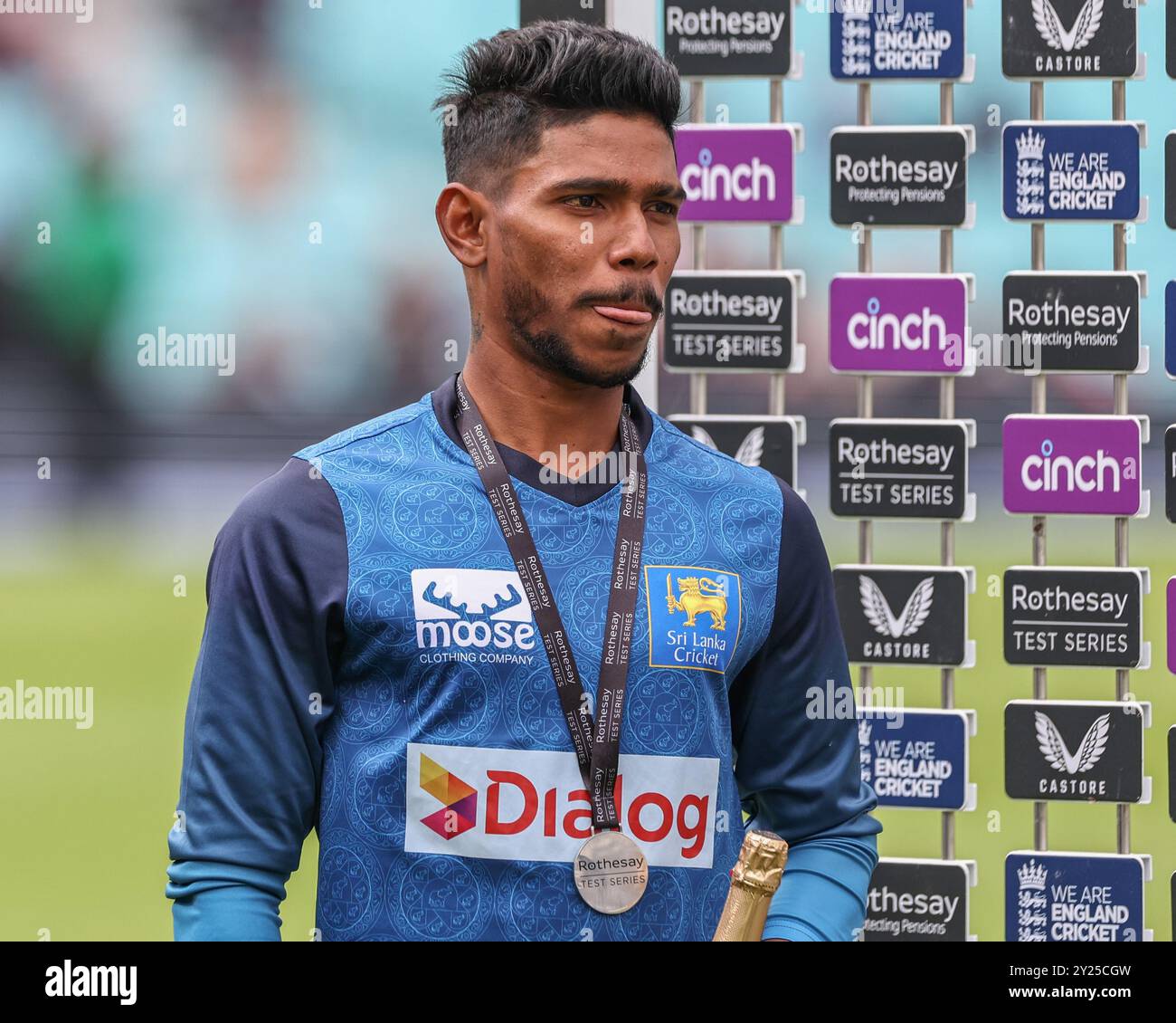 Pathum Nissanka of Sri Lanka during the 3rd Rothesay Test Match Day ...