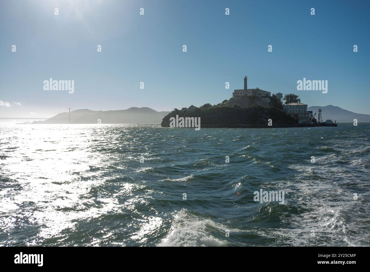 Alcatraz, a former maximum-security prison located on Alcatraz Island ...