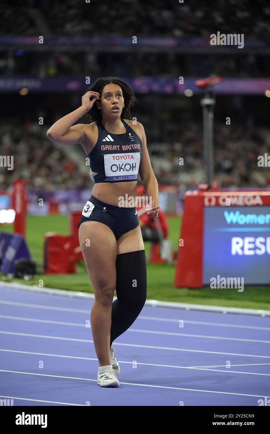 Ndidikama Okoh of Great Britain competing in the womens T63 final at ...