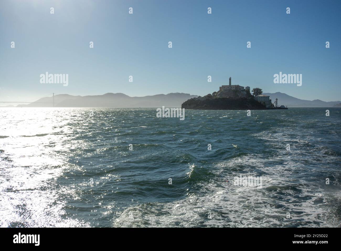 Alcatraz, a former maximum-security prison located on Alcatraz Island ...
