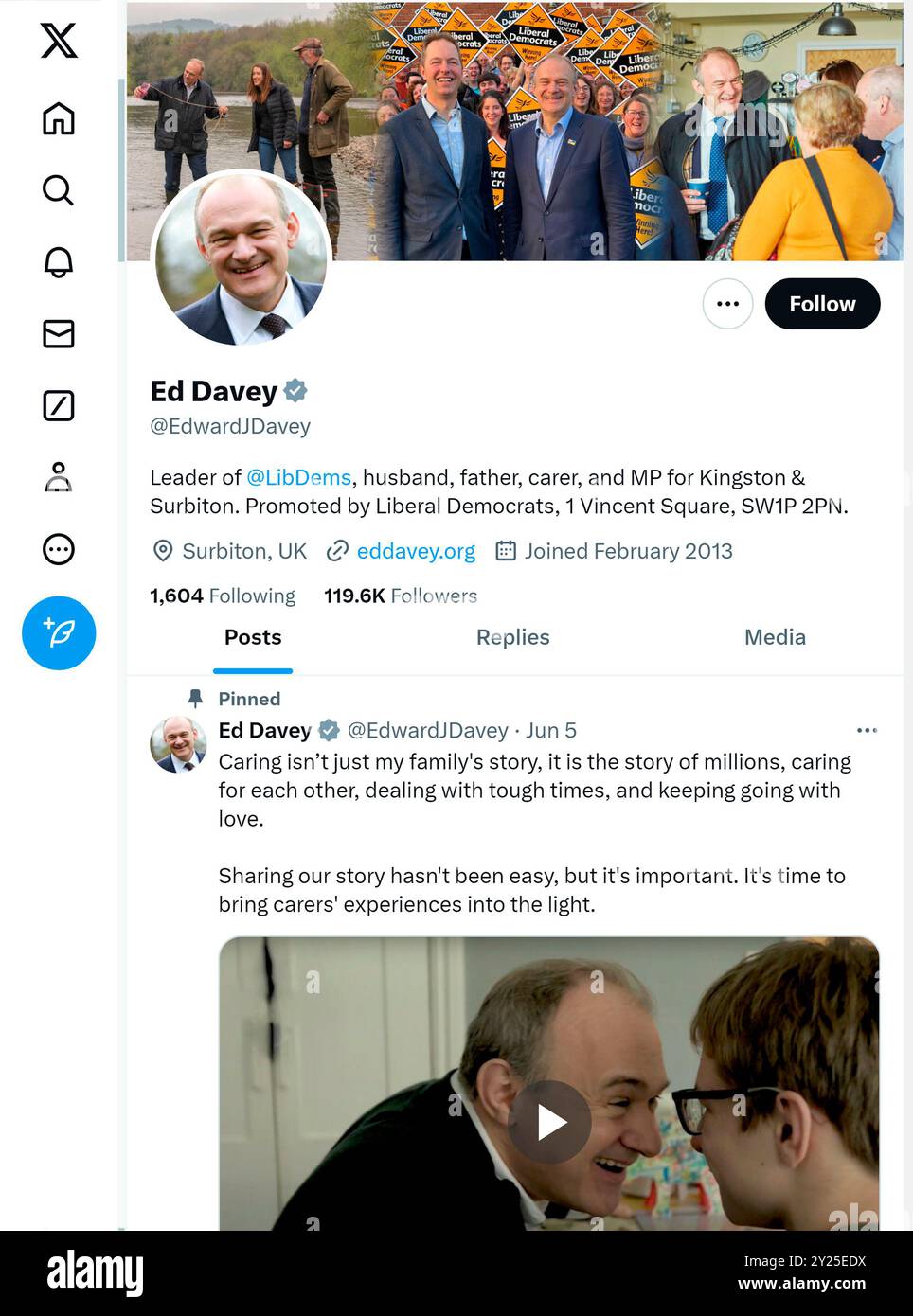 Ed davey 2024 hi-res stock photography and images - Alamy