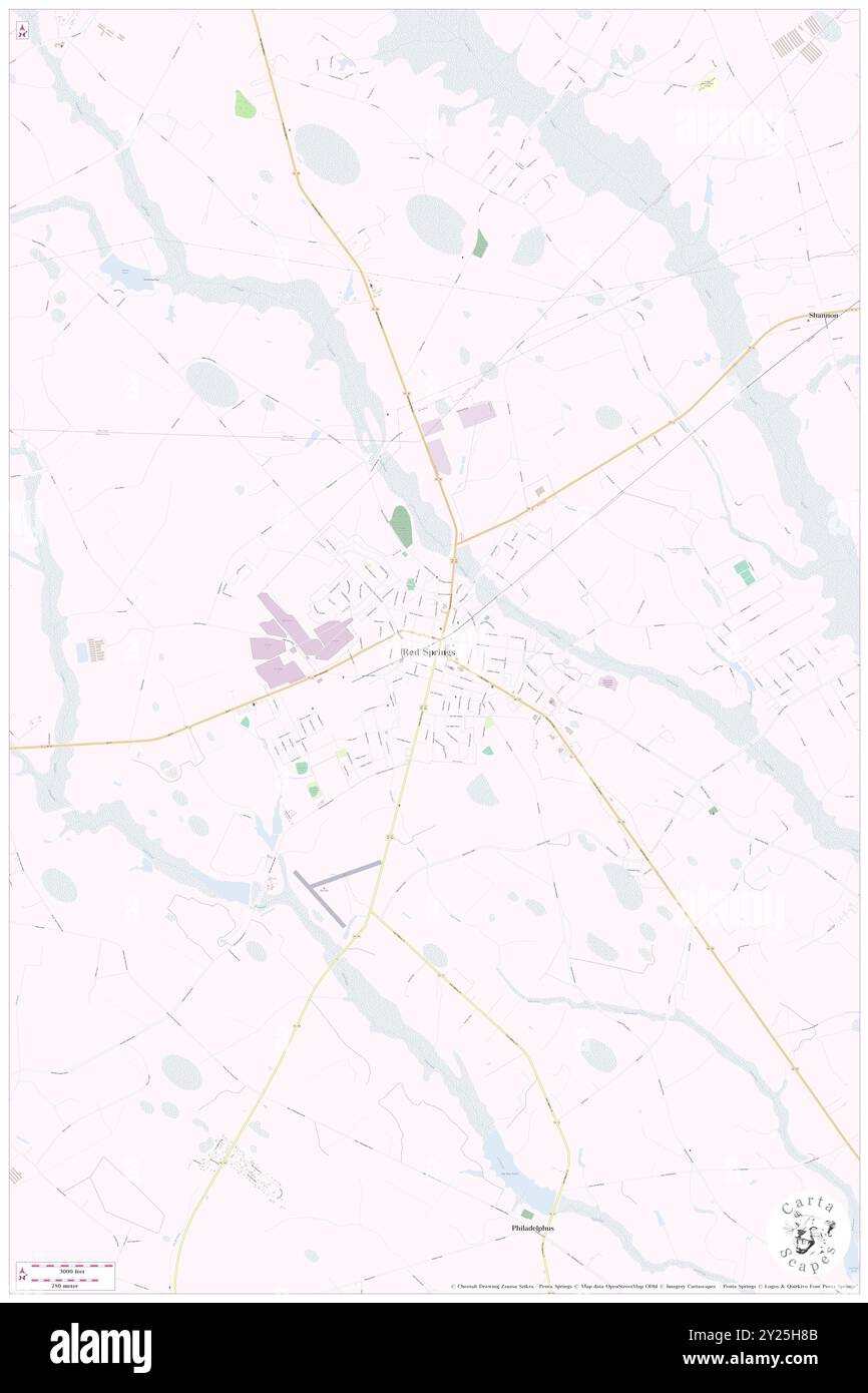 Robeson county map Cut Out Stock Images & Pictures - Alamy