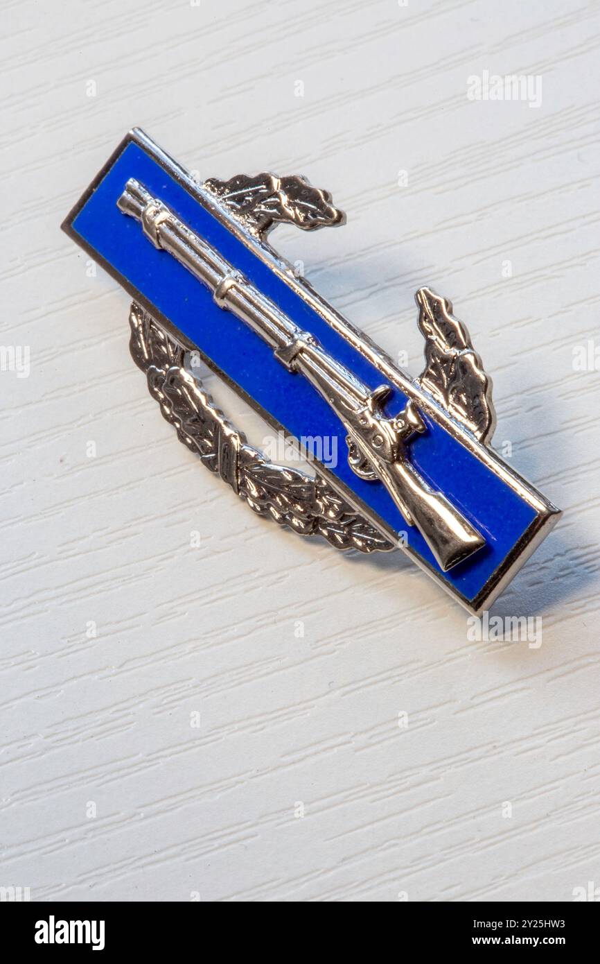 Close up of a US army combat infantryman badge, United States, 2024 ...