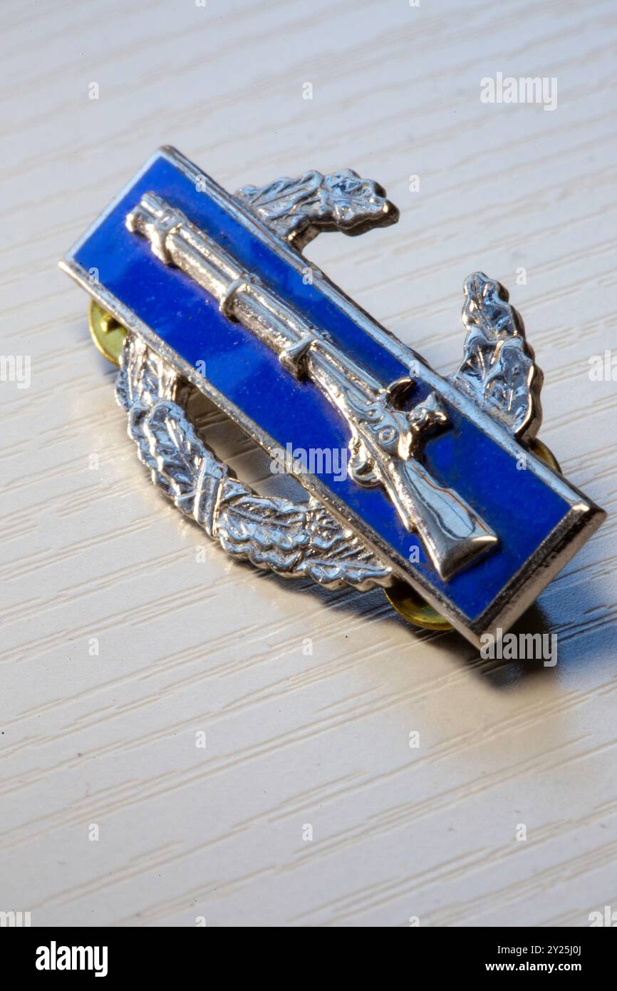 Close up of a US army combat infantryman badge, United States, 2024 ...