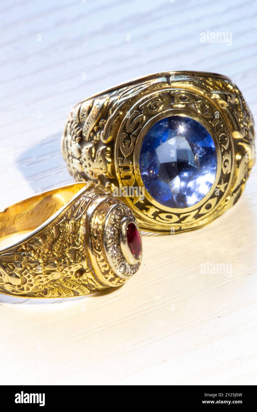 West Point rings, Class of 1970, USA. 2024 Stock Photo - Alamy