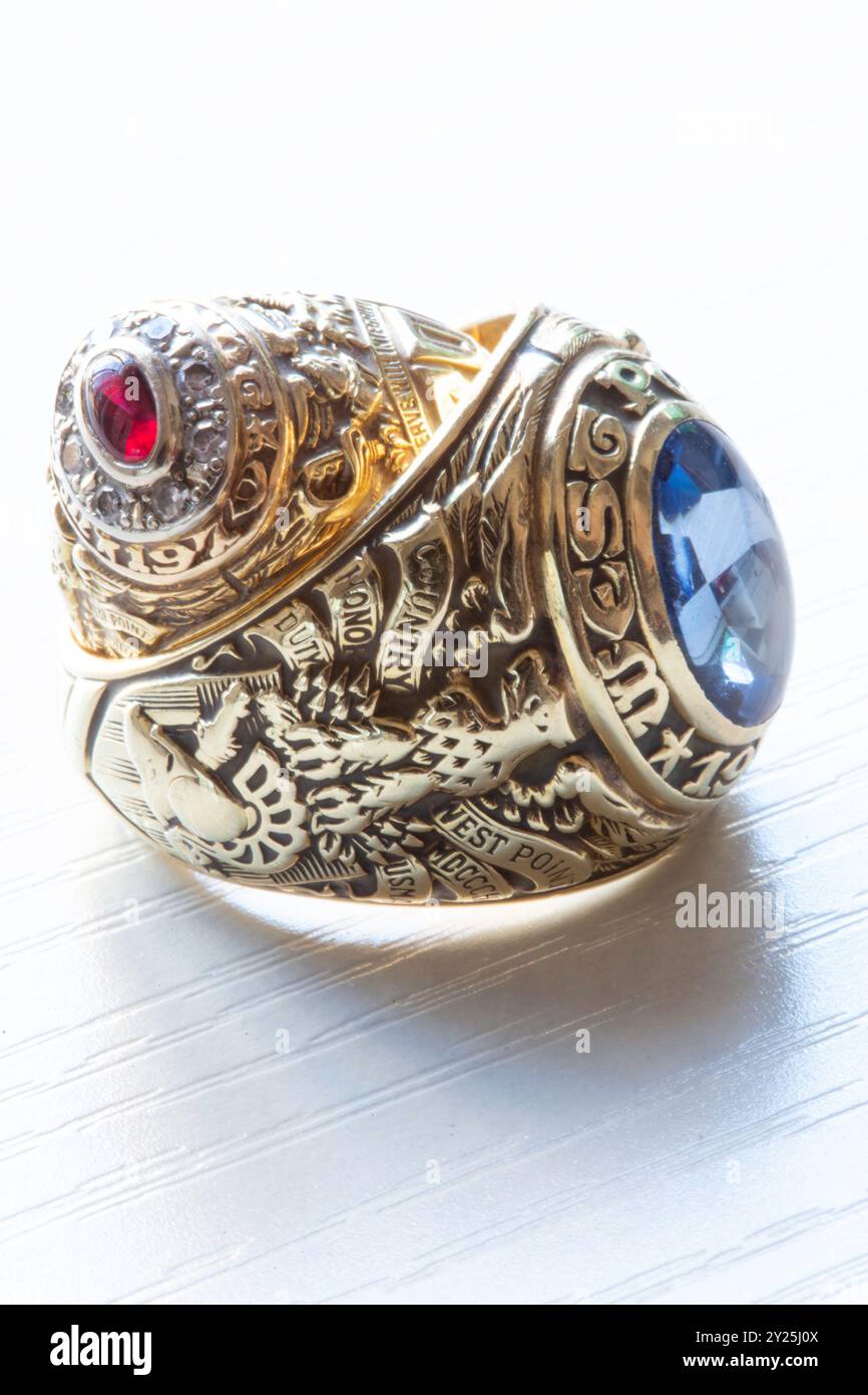 West Point rings, Class of 1970, USA. 2024 Stock Photo - Alamy