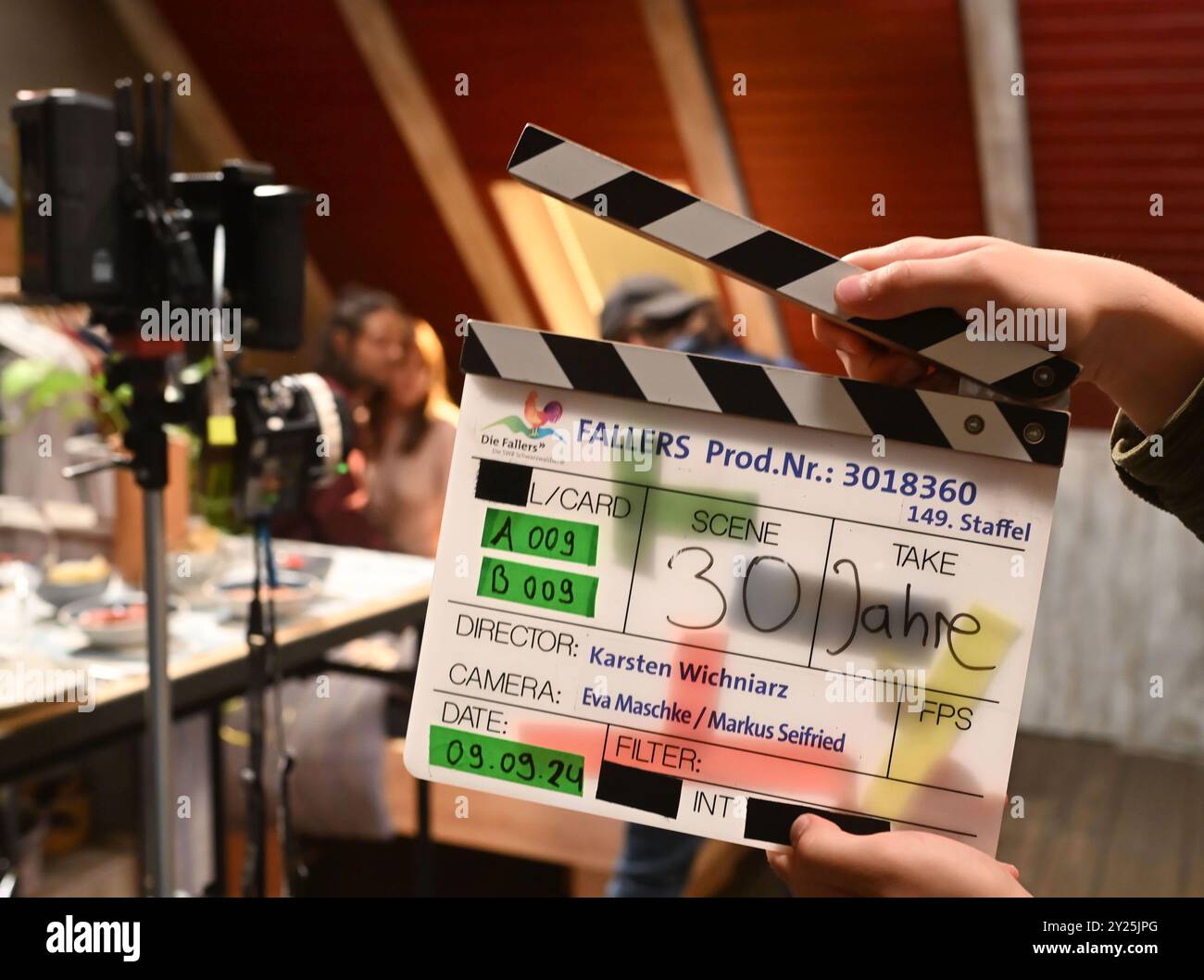 PRODUCTION - 09 September 2024, Baden-Württemberg, Baden-Baden: On a ...