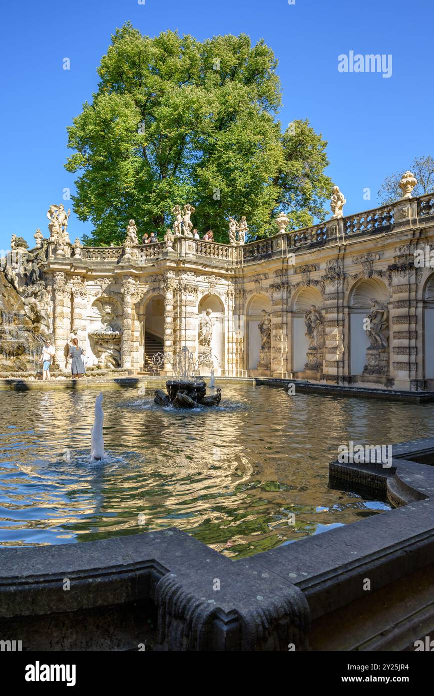 The Zwinger palace complex with gardens, one of the most important ...